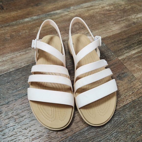 CROCS | Shoes | Crocs Womens Classic Tulum Sandals In An Oyster Color ...
